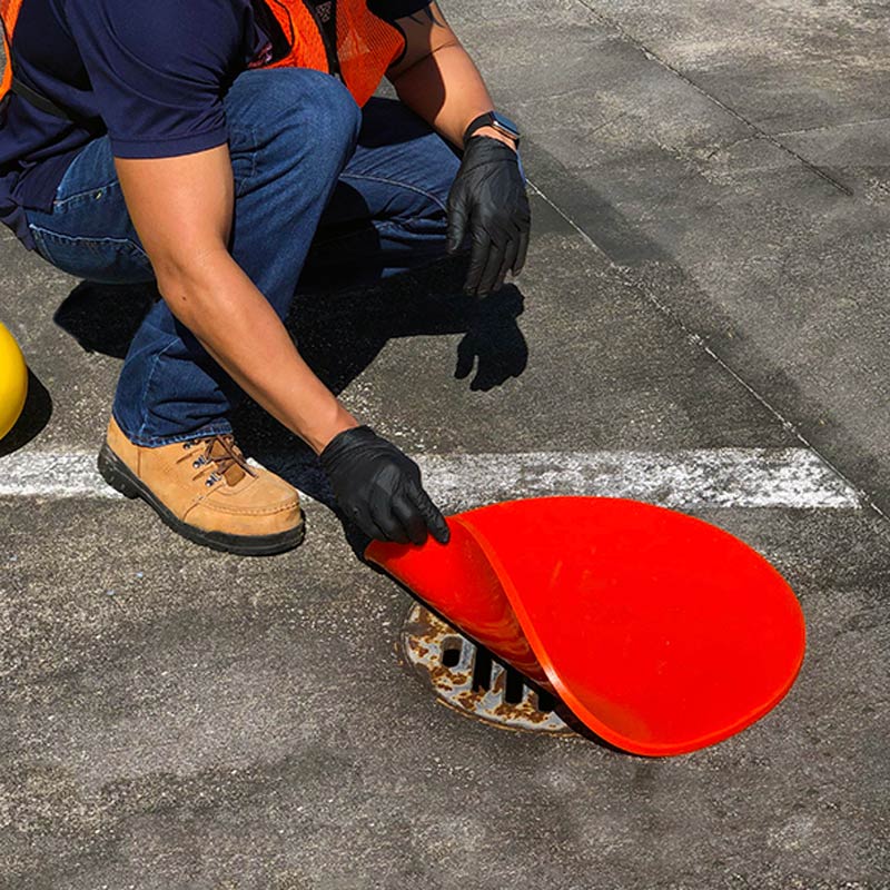 Ultratech Drain Seal Blocks Spills From Storm Drains