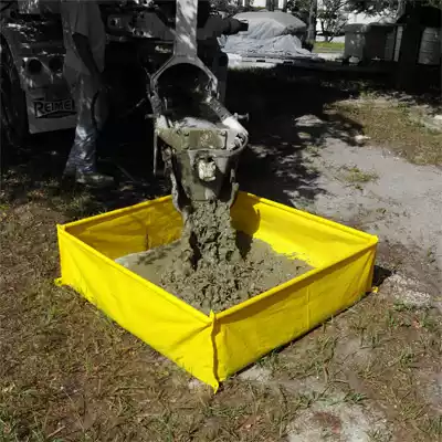 Concrete washout berms | Portable concrete washout boxes for construction