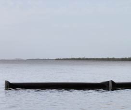 Containment Boom for Debris Control and Plastic Pollution